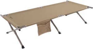 alps mountaineering camp cot, x-large, khaki