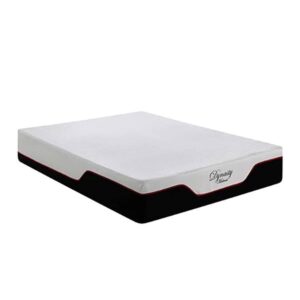 dynastymattress coolbreeze® 12 inch essential sleep air gel infused memory foam bed medium firm full size (usa made)