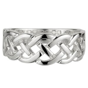 celtic knot ring sterling silver women's made in ireland size 6.5