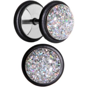 body candy aurora super glitter luxe cheater plugs set of 2