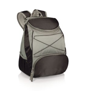 oniva - a picnic time brand ptx backpack cooler, soft cooler backpack, insulated lunch bag, (black with gray accents)