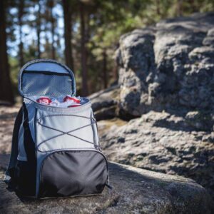 ONIVA - a Picnic Time brand PTX Backpack Cooler, Soft Cooler Backpack, Insulated Lunch Bag, (Black with Gray Accents)