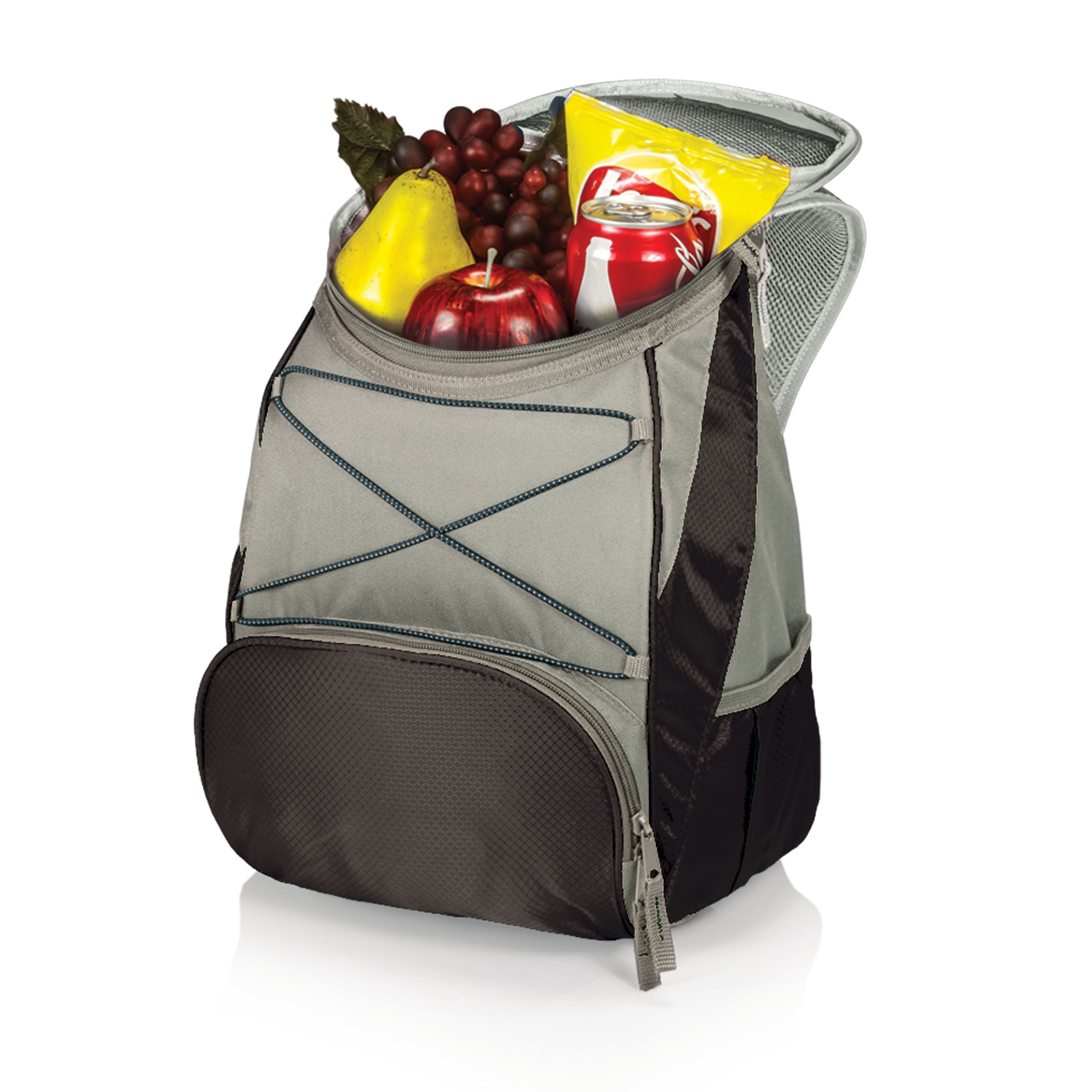 ONIVA - a Picnic Time brand PTX Backpack Cooler, Soft Cooler Backpack, Insulated Lunch Bag, (Black with Gray Accents)