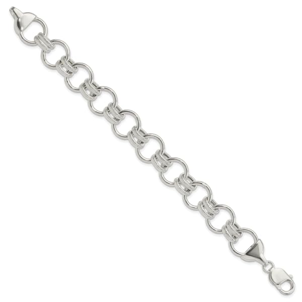 IceCarats 925 Sterling Silver Chain Bracelet 7.5 inch