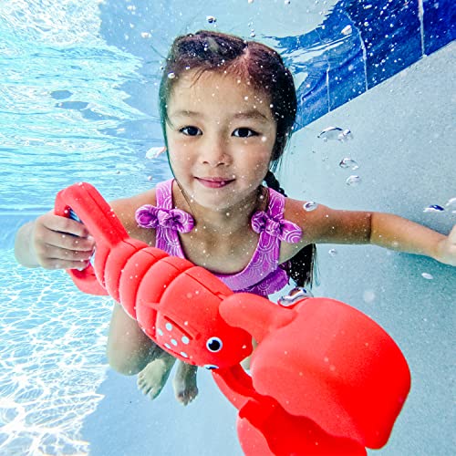 Melissa & Doug Sunny Patch Louie Lobster Claw Catcher - Grab-and-Squeeze Pool Toy For Ages 5+ years