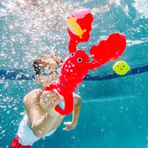 Melissa & Doug Sunny Patch Louie Lobster Claw Catcher - Grab-and-Squeeze Pool Toy For Ages 5+ years