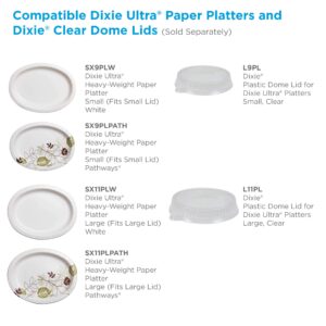 Dixie Ultra Large Heavy-Weight Paper Platters by GP PRO (Georgia-Pacific), White, SX11PLW, 500 Count (125 Platters Per Pack, 4 Packs Per Case)