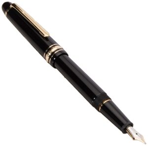 montblanc meisterstuck hommage a frederic chopin fountain pen 145, black with gold trim 01518 classique style 106514