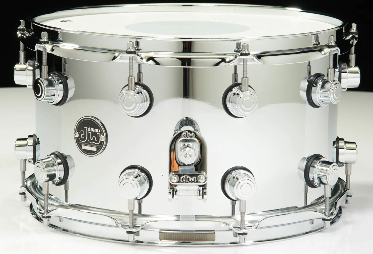 DW Performance Series Steel 8 x 14-inch Snare Drum - Polished