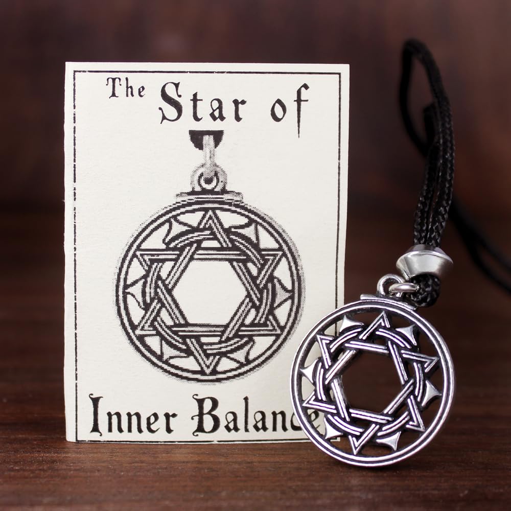 Star of Inner Balance Pendant Hexagram Necklace Jewelry