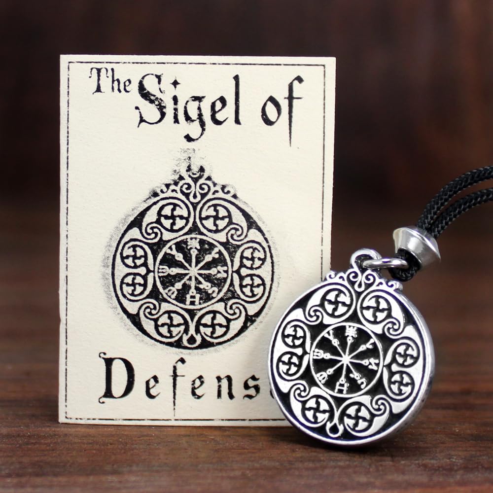 Celtic Protection Talisman - Pewter Sigil of Defense Amulet