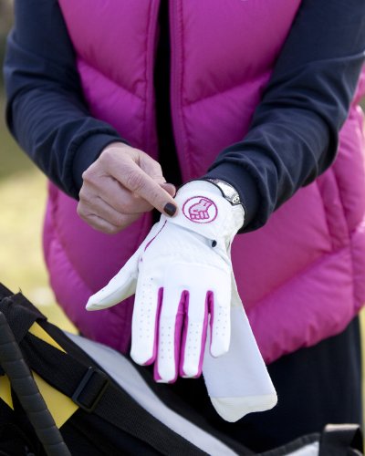 NEW! Awesome Innovative Golf Glove for Adults - Extra Large - Pink - Left - Ladies