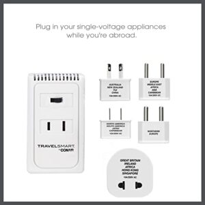 Conair Voltage Converter and Universal Travel Adapter, European Travel Plug Adapter, Univerasal Adapter Plug Converter for Travel, 6 Piece Set