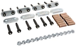 morryde uo12-016 heavy duty shackle upgrade kit, cre3000 / stock/equaflex 2.25" shackles - tandem axle