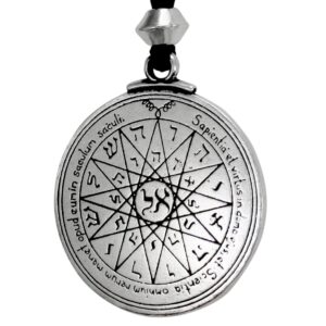 talisman of mercury key of solomon pentacle amulet necklace