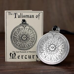 Talisman of Mercury Key of Solomon Pentacle Amulet Necklace