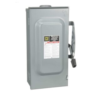 square d - d323nrb 100-amp 240-volt 3-pole fusible outdoor general duty safety switch, ,