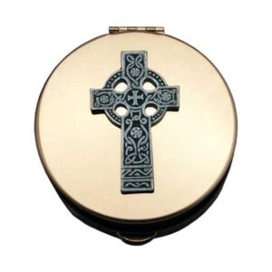 cathedral art (abbey & ca gift celtic cross pyx container, multi (ps141), 1.50" x 1.50"