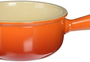 Le Creuset Stoneware French Onion Soup Bowl, 16 oz., Flame