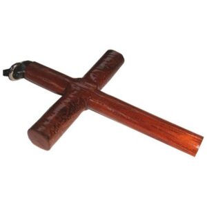 Hawaiian Jewelry Koa Wood Extra Large Cross Pendant Necklace From Hawaii