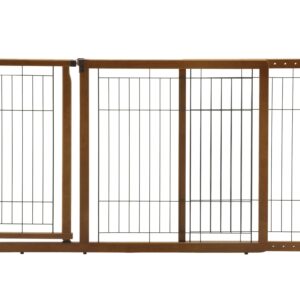 Richell Deluxe Freestanding Pet Gate with Door, Medium