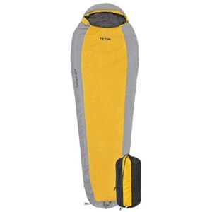 teton sports trailhead, 20 degree sleeping bag; lightweight, warm mummy sleeping bag, camping, backpacking, hiking