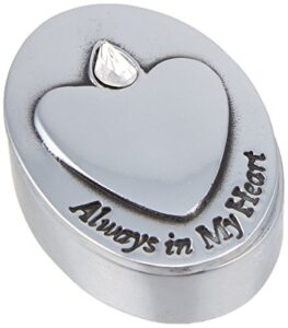 cathedral art (abbey & ca gift always in my heart memorial box, silver