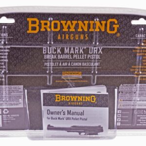 Umarex Browning Buck Mark URX Single Shot Break Barrel .177 Caliber Pellet Gun Air Pistol, Black