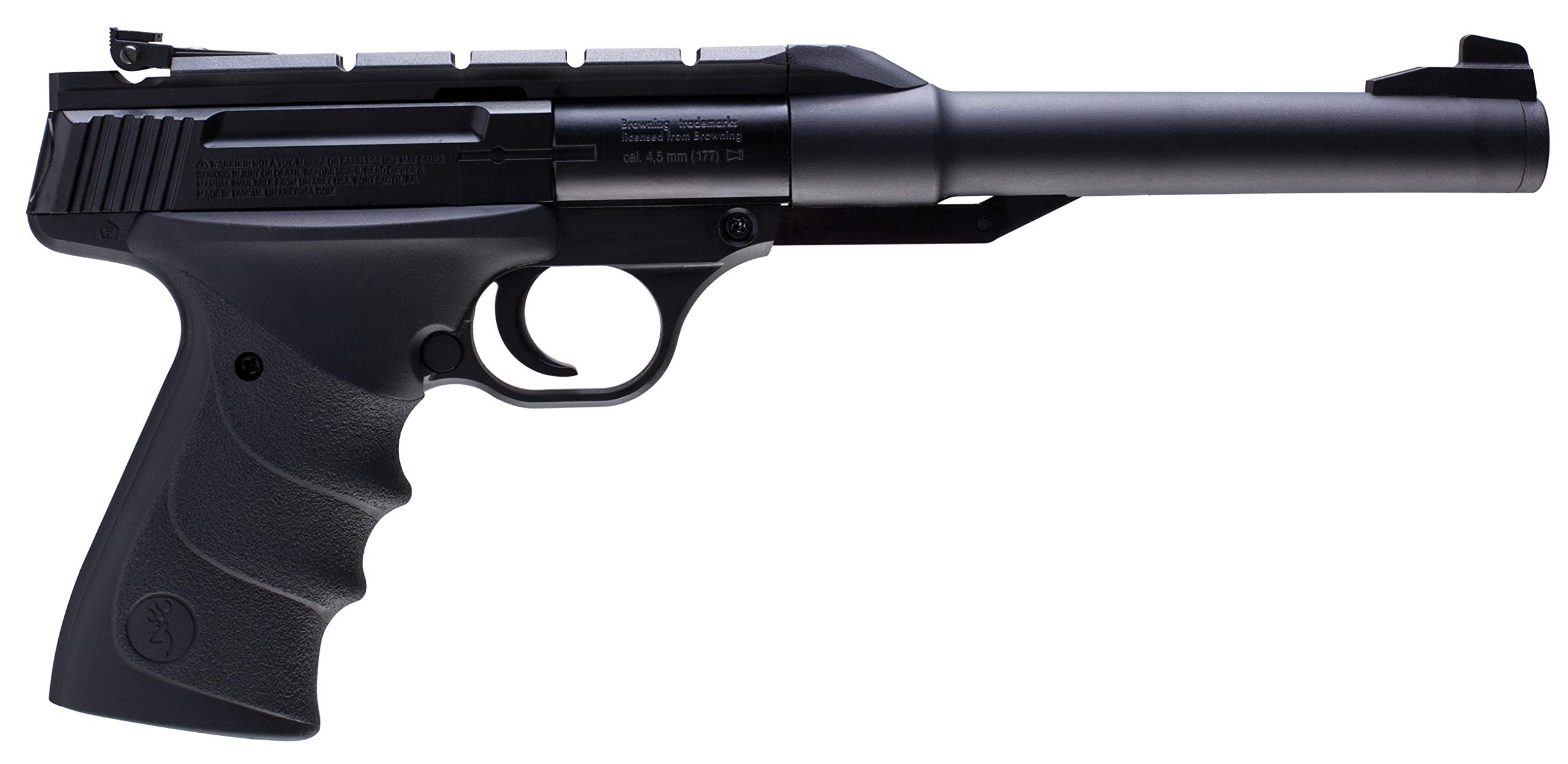 Umarex Browning Buck Mark URX Single Shot Break Barrel .177 Caliber Pellet Gun Air Pistol, Black