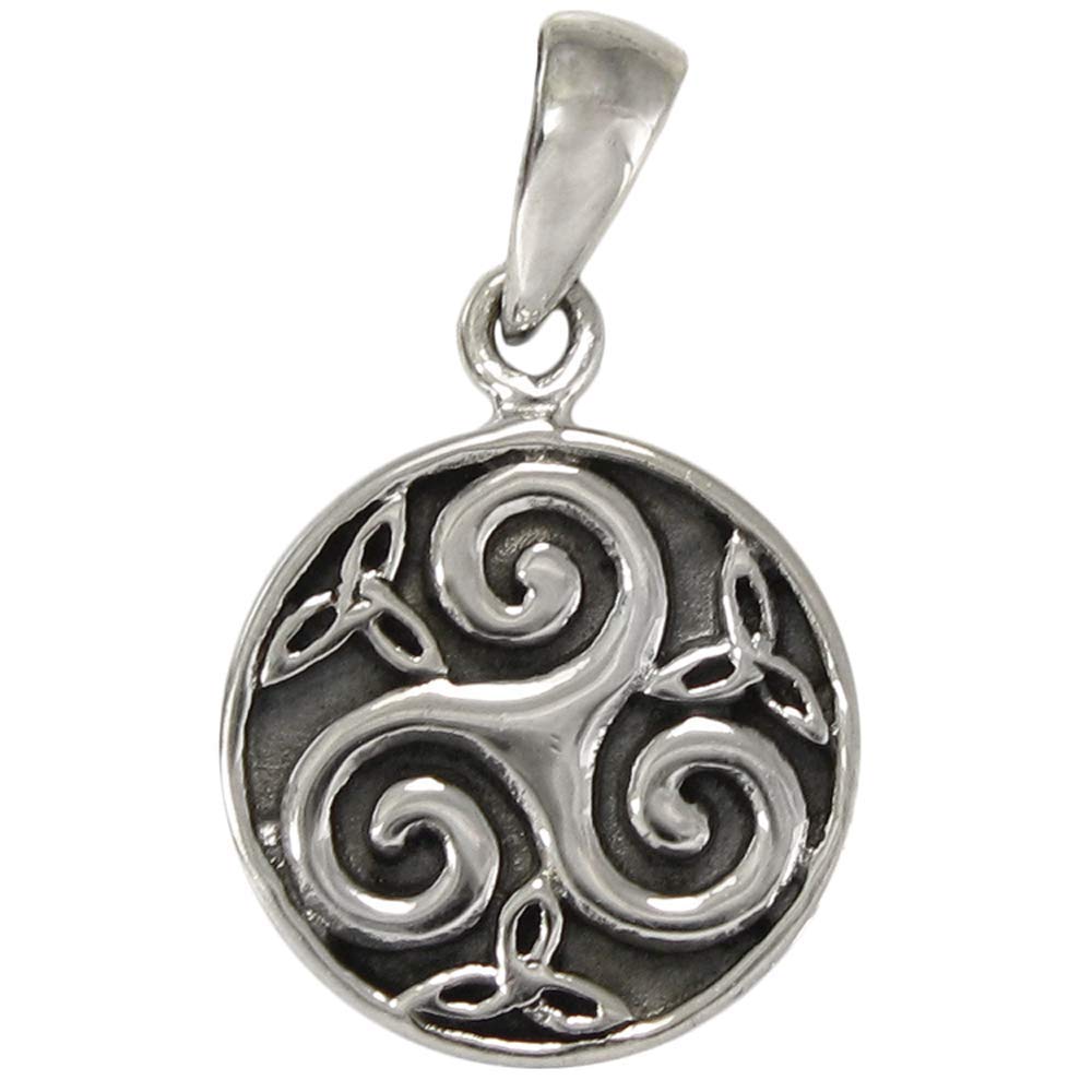 Moonlight Mysteries Sterling Silver Small Celtic Knot Triskelion Pendant