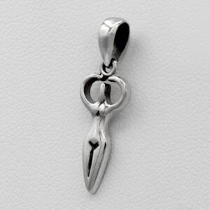 Moonlight Mysteries Small Sterling Silver Wiccan Pagan Goddess Pendant