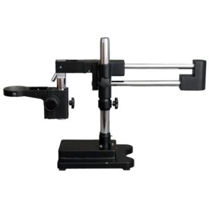 amscope daw-b heavy duty double-arm black boom stand