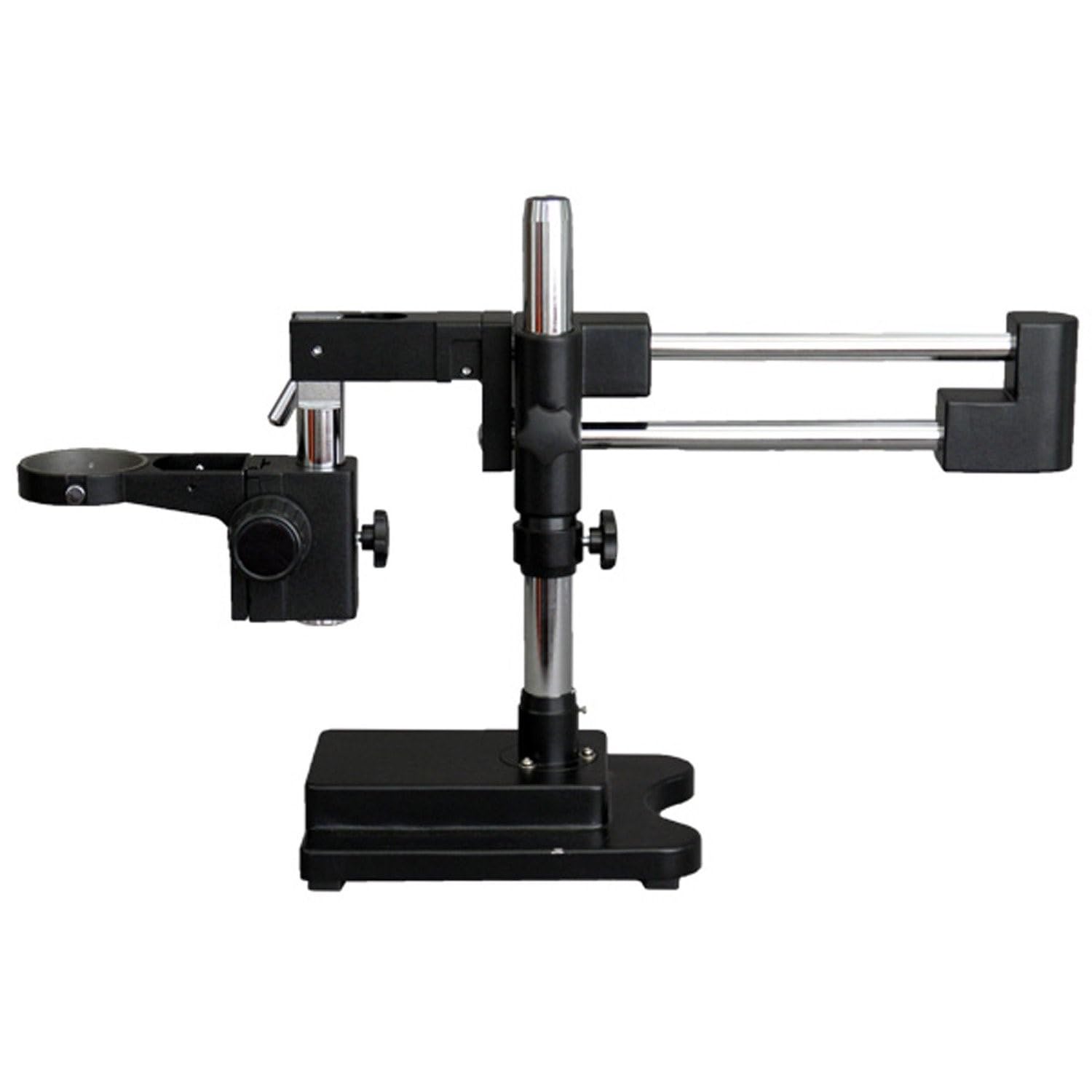 AmScope DAW-B Heavy Duty Double-Arm Black Boom Stand