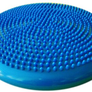 AppleRound Air Stability Wobble Cushion, Blue, 34cm/13.5in Diameter, Balance Disc, Pump Included