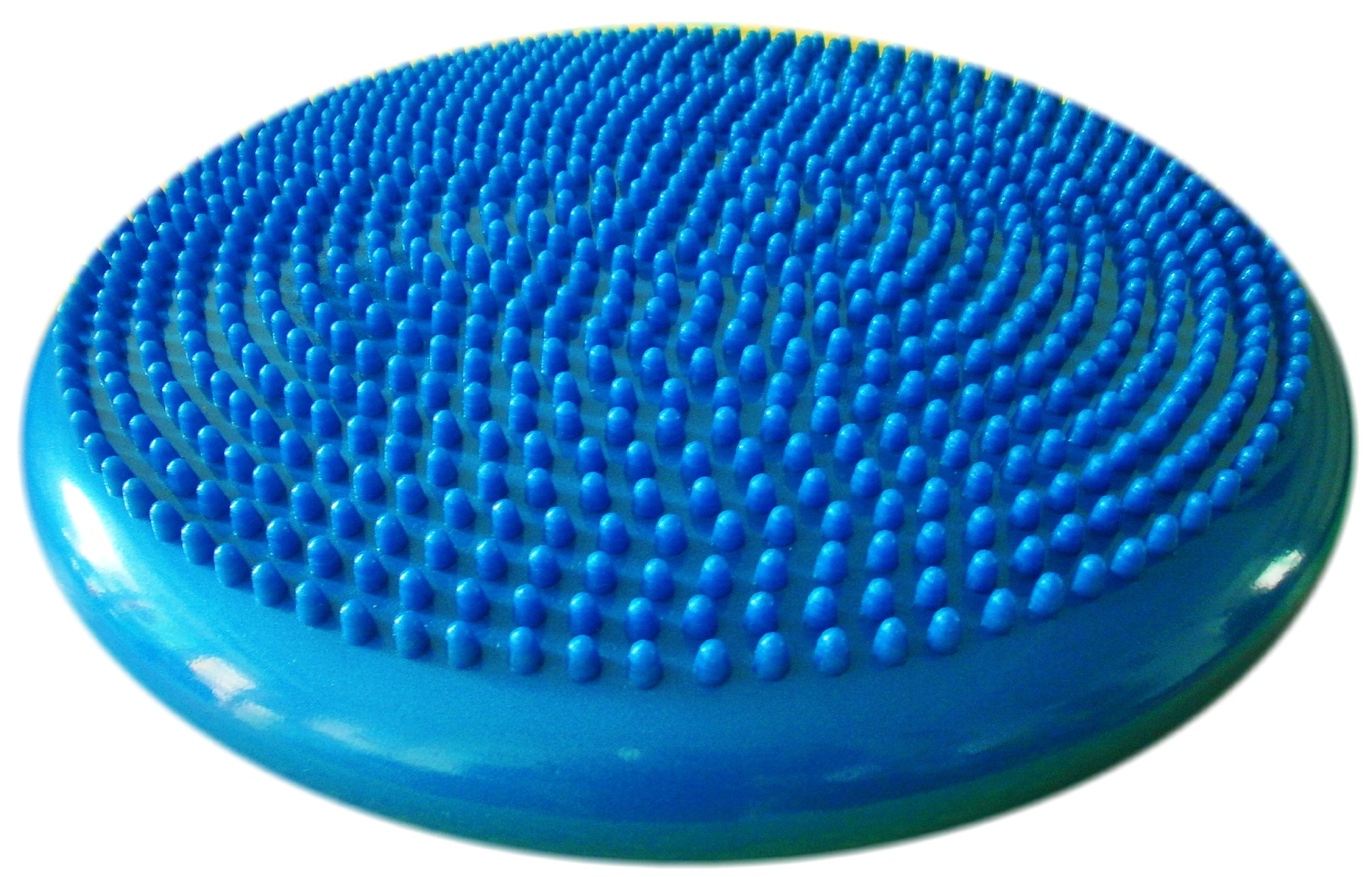 AppleRound Air Stability Wobble Cushion, Blue, 34cm/13.5in Diameter, Balance Disc, Pump Included