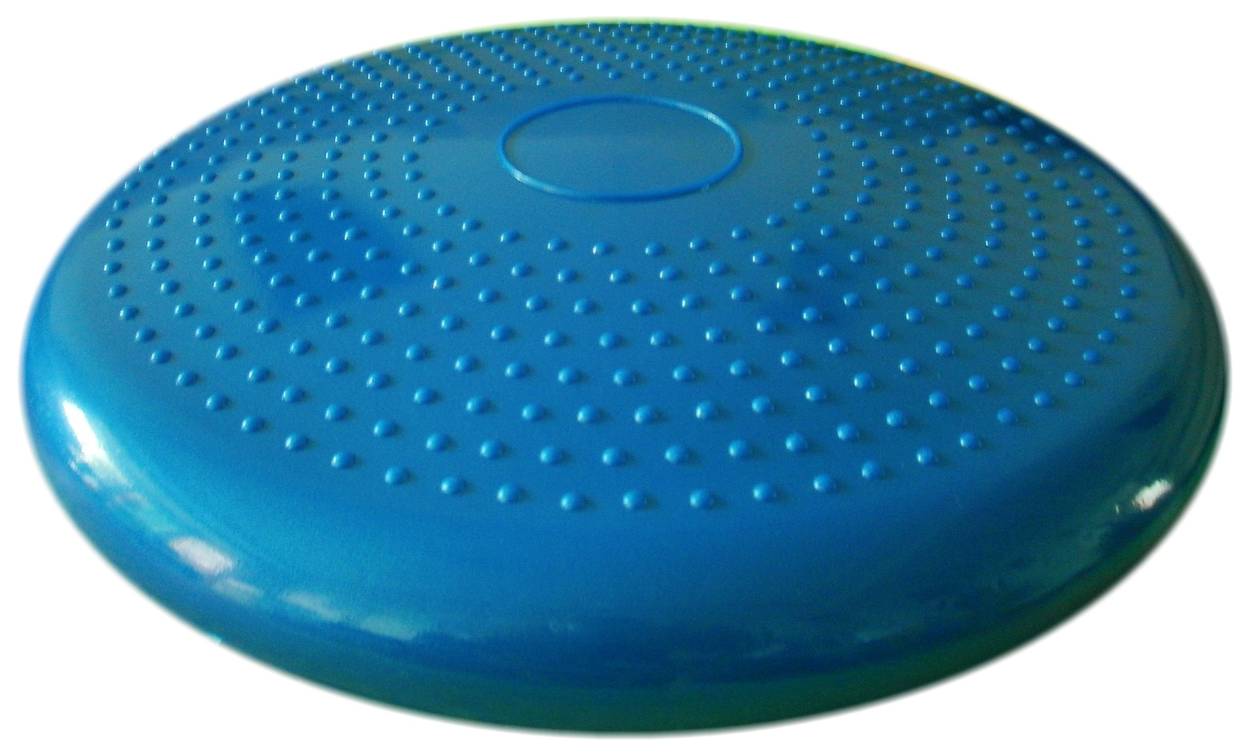 AppleRound Air Stability Wobble Cushion, Blue, 34cm/13.5in Diameter, Balance Disc, Pump Included