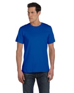 bella + canvas unisex made in the usa jersey short-sleeve t-shirt xl true royal