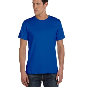 Bella + Canvas Unisex Made in the USA Jersey Short-Sleeve T-Shirt XL TRUE ROYAL