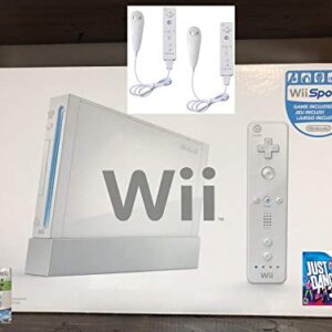 Nintendo Wii Console Bundle with Just Dance 3, Wii Sports & 2 Controllers