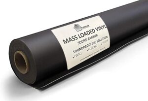 trademark soundproofing mass loaded vinyl 1lb - mlv soundproofing for wall sound barrier - sound insulation - made in usa (4' x 25' (100 sf))