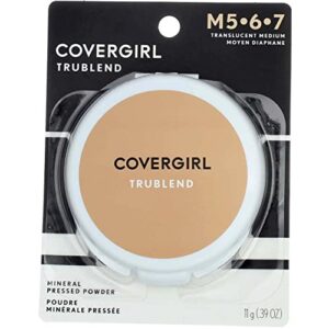 covergirl trublend pressed powder - translucent medium (4) - 2 pk