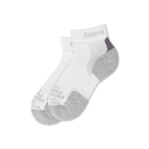 Thorlos Experia Unisex XC Multi-Sport Thin Padded Low Cut Sock, White, Small