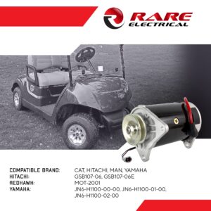 RAREELECTRICAL New Rareelectrical Starter Generator Compatible With Yamaha Golf Cart G16-G22 By Part Numbers Gsb107-06 Jn6-H1100-00-00 Jn6h11000000 Jn6h11000100 Jn6h11000200 Gsb107-06E Gsb10706