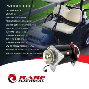 RAREELECTRICAL New Rareelectrical Starter Generator Compatible With Yamaha Golf Cart G16-G22 By Part Numbers Gsb107-06 Jn6-H1100-00-00 Jn6h11000000 Jn6h11000100 Jn6h11000200 Gsb107-06E Gsb10706