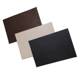 4-1/4" x 5.5" adhesive backed genuine leather pad (available in 3 colors) all purpose - padded - soft - protective (black)