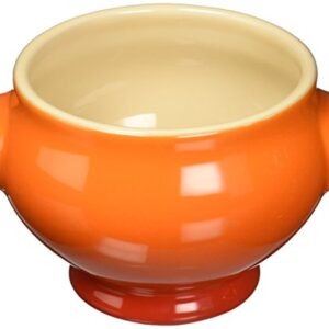 Le Creuset Heritage Stoneware Soup Bowl, 20-Ounce, Flame