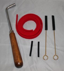 piano tuning hammer and mute kit - piano tuning supplies kit - gooseneck tuning lever