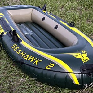 Intex Seahawk 2 Inflatable Boat Set + Oars/Pump/Motor Mount | 68347EP + 68624E