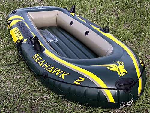 Intex Seahawk 2 Inflatable Boat Set + Oars/Pump/Motor Mount | 68347EP + 68624E