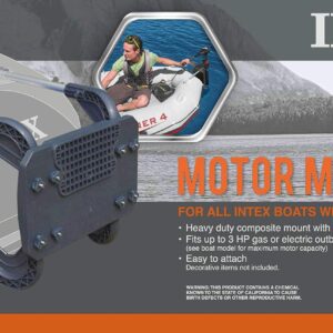 Intex Seahawk 2 Inflatable Boat Set + Oars/Pump/Motor Mount | 68347EP + 68624E